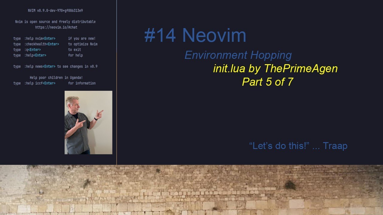 Neovim - Environment Hopping init.lua by ThePrimeAgen Part 5 of 7