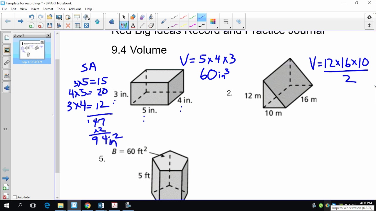 Big 7 9 4 volume prisms