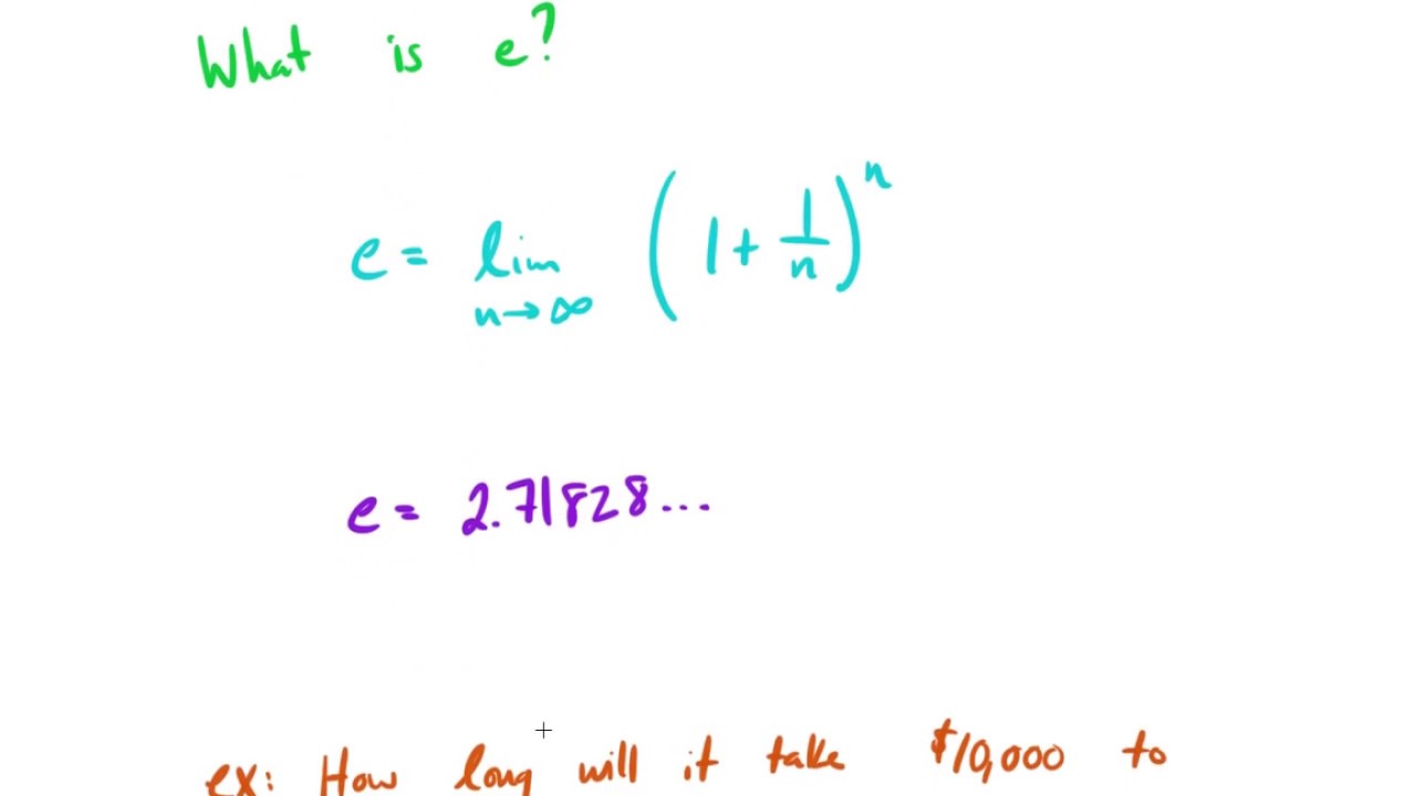Continuously Compounding Interest