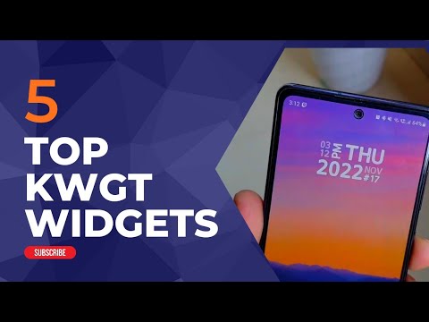 Top 5 KWGT Widgets Only For Android.