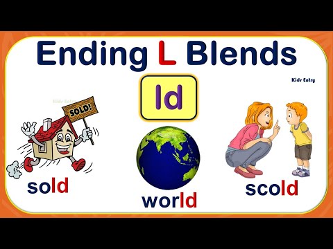 Ending Consonant Blends ld for UKG| Ending Blends ld | Phonic Blends |l blends |ld words -Kids Entry