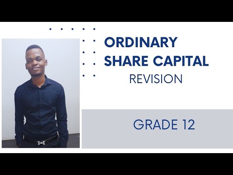 Ordinary Share Capital Note