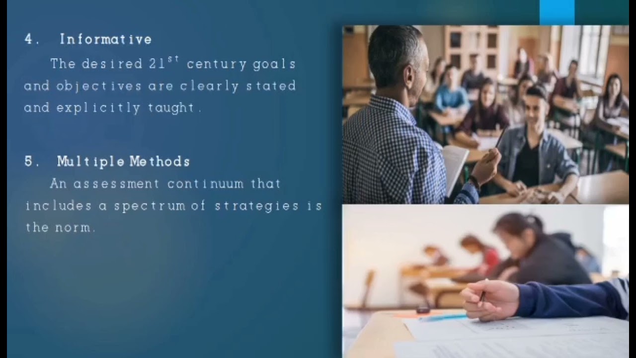 LESSON 1: 21st CENTURY ASSESSMENT