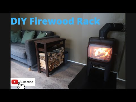 DIY Indoor Firewood Rack