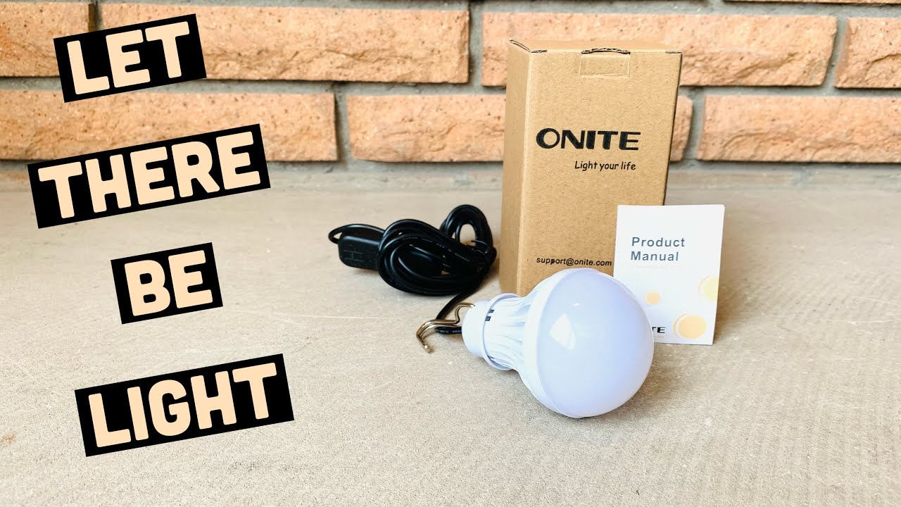 Portable Off-Grid, Camping, Emergency USB Light Bulb