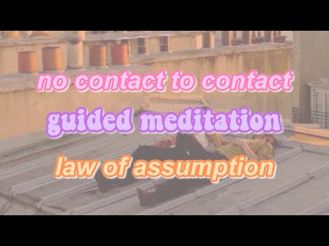 manifesting contact with sp GUIDED MEDITATION | law of assumption