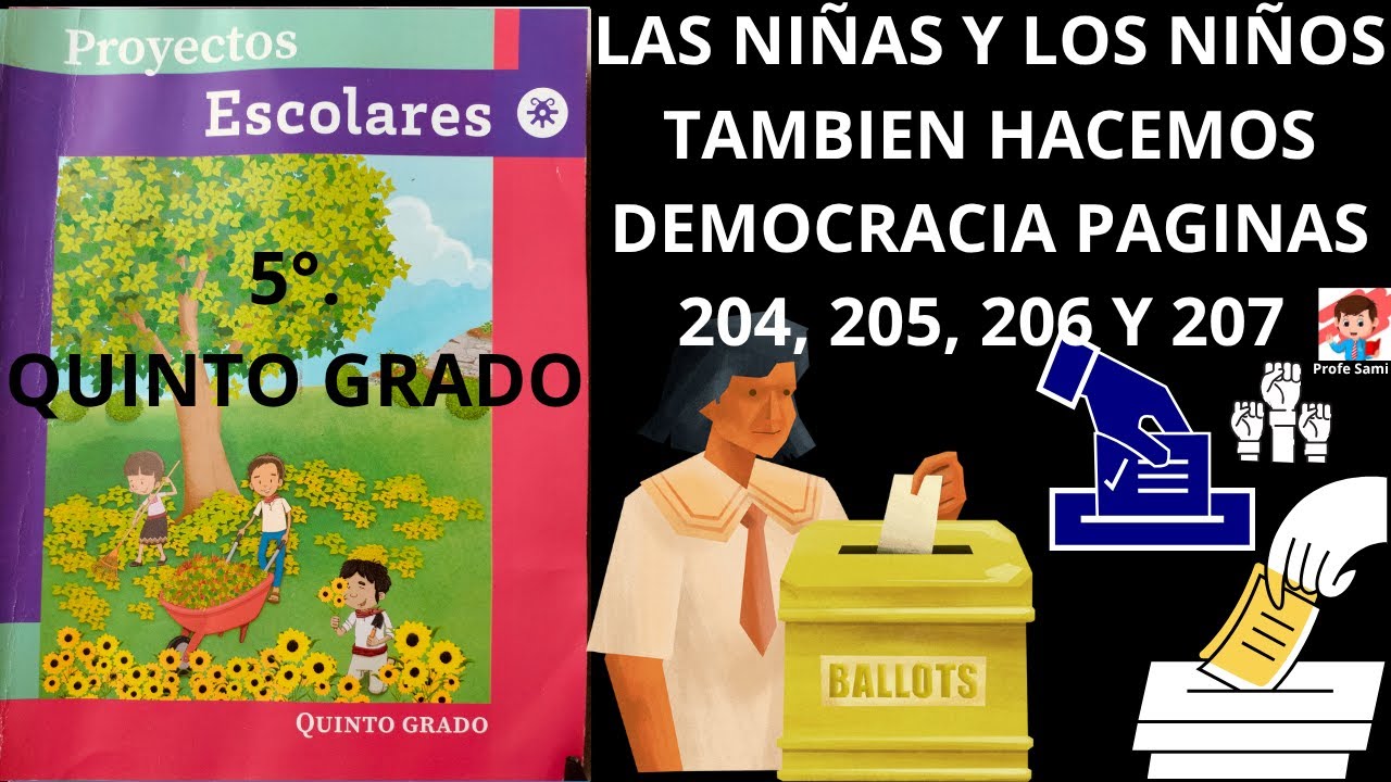 SCHOOL PROJECTS 5th. P 204, 205, 206 AND 207 TOPIC: GIRLS AND BOYS ALSO MAKE DEMOCRACY