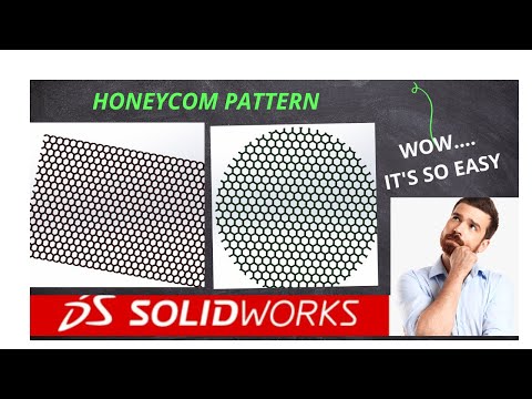 HONEYCOMB PATTERN #solidworks