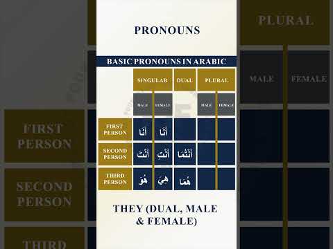 Arabic Pronouns | All Subject Pronouns #arabic #learnarabicfromanywhere