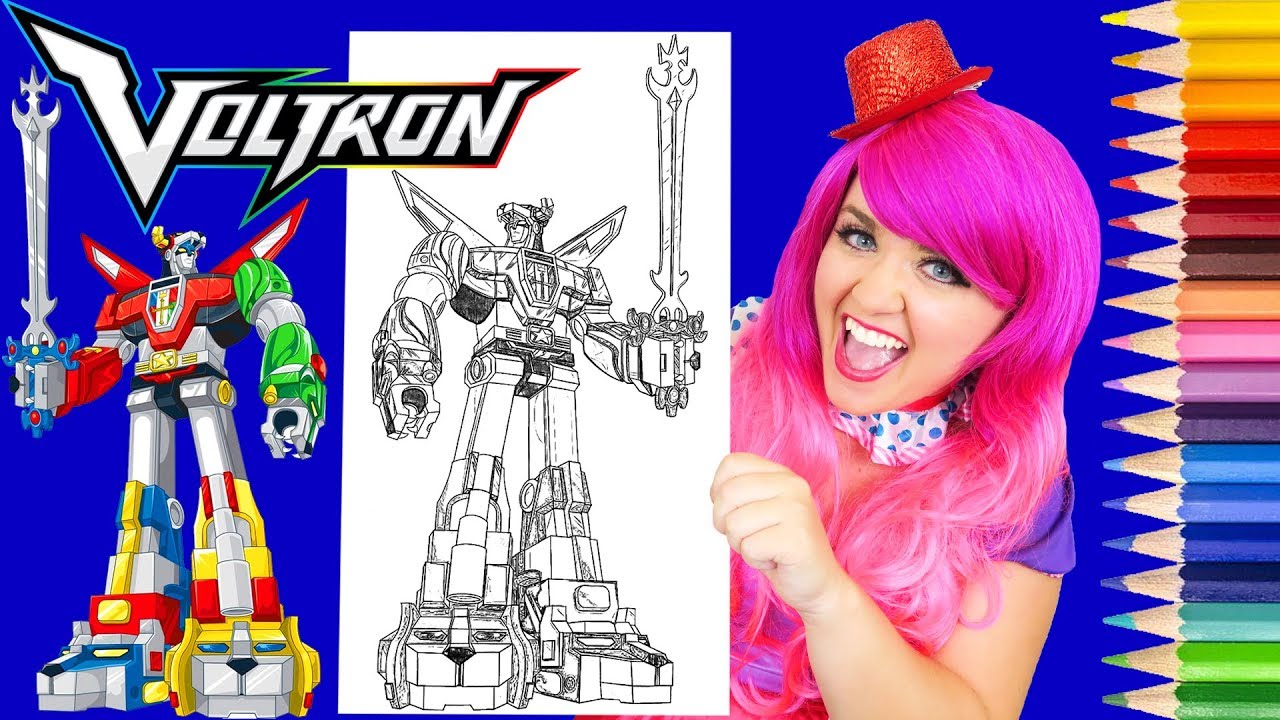 Coloring Voltron Legendary Defender Coloring Page Prismacolor Pencils | KiMMi THE CLOWN