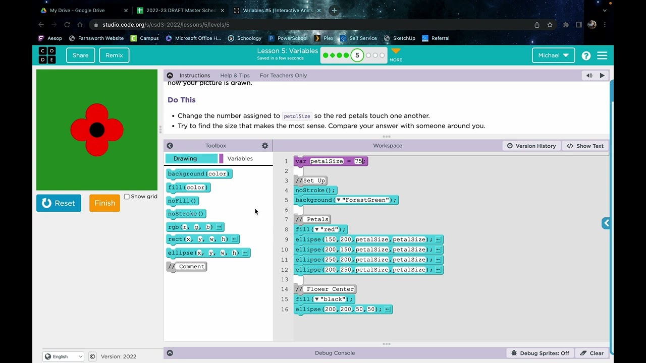 CODE Lesson 5 Variables