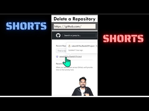 #shorts Delete Repository in GitHub #Shorts
