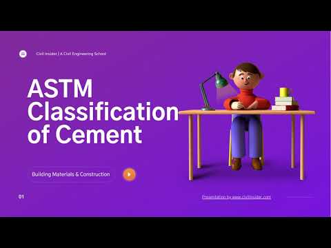 ASTM Classification of Cement - Civil Insider Video Lecture - Civil ...