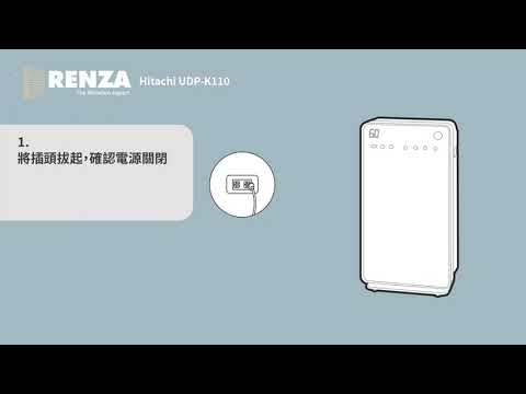 RENZA 濾網 適用 Hitachi 日立 EP-NVG110 / EP-LVG110 / EP-MVG110 / UDP-K110 / UDP-P110 更換說明