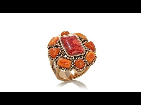 Studio Barse Bronze Multigem Cluster Ring