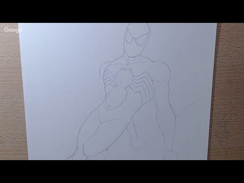 Comic Art Studio Commission: Symbiote Spider-Man | Pt. 1