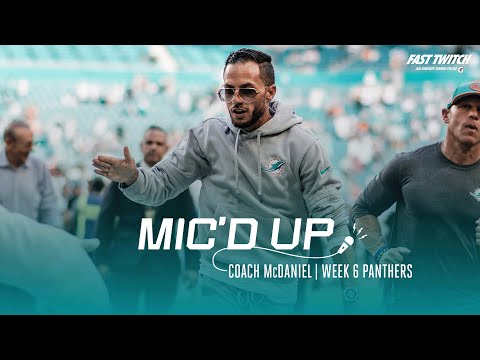 FULL MIKE McDANIEL MIC'D UP FROM WEEK 6 WIN AGAINST CAROLINA PANTHERS | MIAMI DOLPHINS