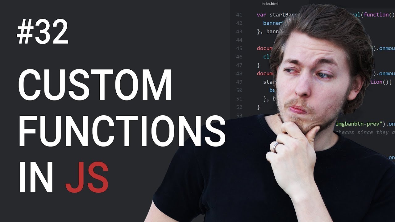 32: How to create functions in JavaScript - Learn JavaScript front-end programming