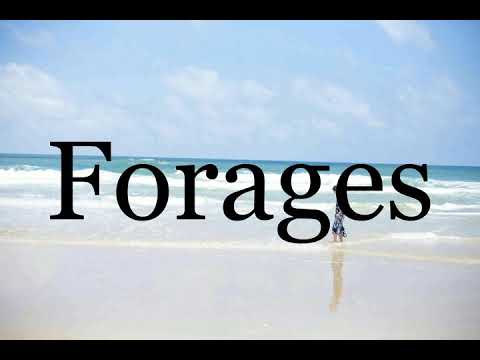 How To Pronounce Forages🌈🌈🌈🌈🌈🌈Pronunciation Of Forages