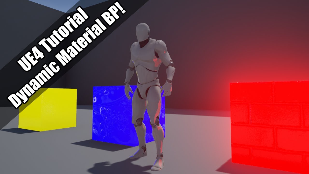 UE4 - Tutorial - Dynamic Materials in BluePrints! (Request!)