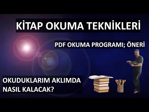 Kitap Okuma Tekniğim - Okuduklarınız Aklınızda Nasıl Kalacak - Pdf Kitap Önerisi