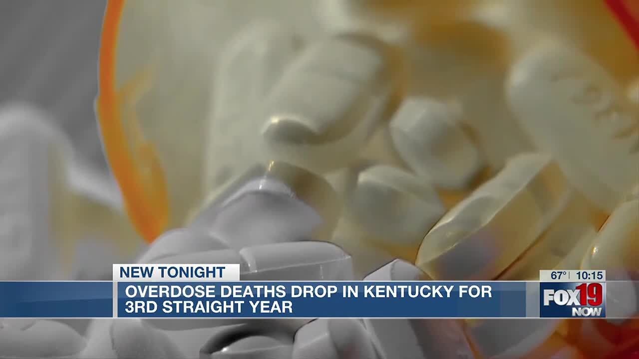 Overdose deaths drop in Kentucky for 3rd straight year