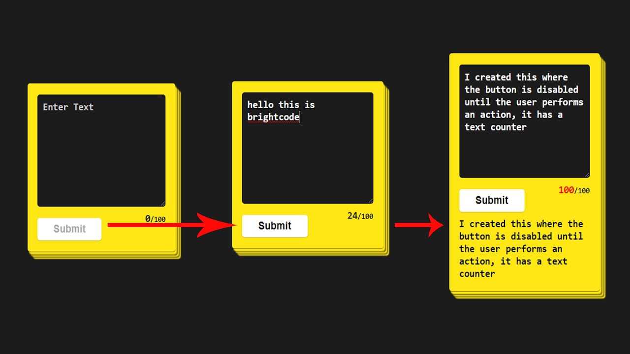 How To Enable A Disabled Button Until A User Performs An Action | JAVASCRIPT