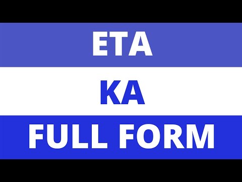 ETA full form | What is the full form of ETA ?