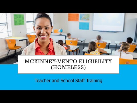 McKinney-Vento (Homeless) Teacher & School Staff Training