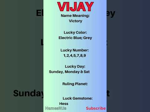 Vijay Name Meaning ✌️ 💪 👨 #shorts #shortsvideo #trendingshorts #vijay