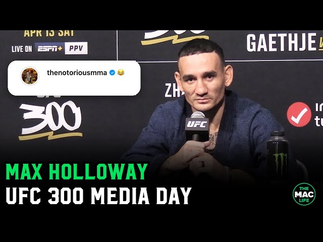 UFC 300: Max Holloway further ups the ante in reaction to Justin ...