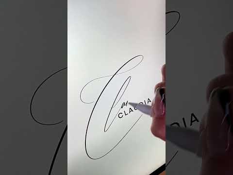 Signature Logo for Claudia #shorts