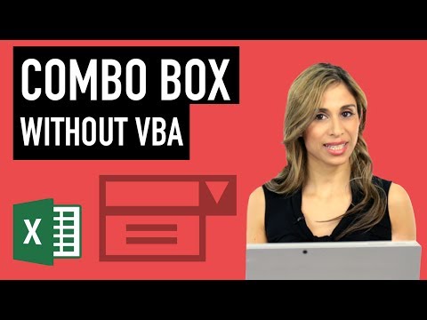 How to make a ComboBox (dropdown) in Excel without VBA