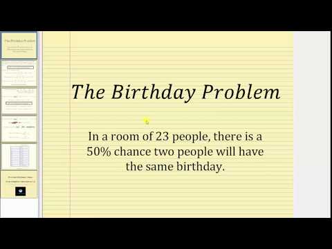 The Birthday Problem | Math Help from Arithmetic through Calculus and ...