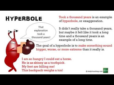 Reading Lesson: Oxymoron and Hyperbole
