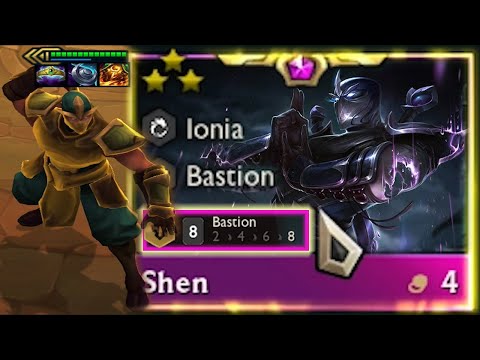 First New Item for Shen 3 Star Set 9.5 is Strong??? | 8 Bastion | TFT SET 9.5 RANKED