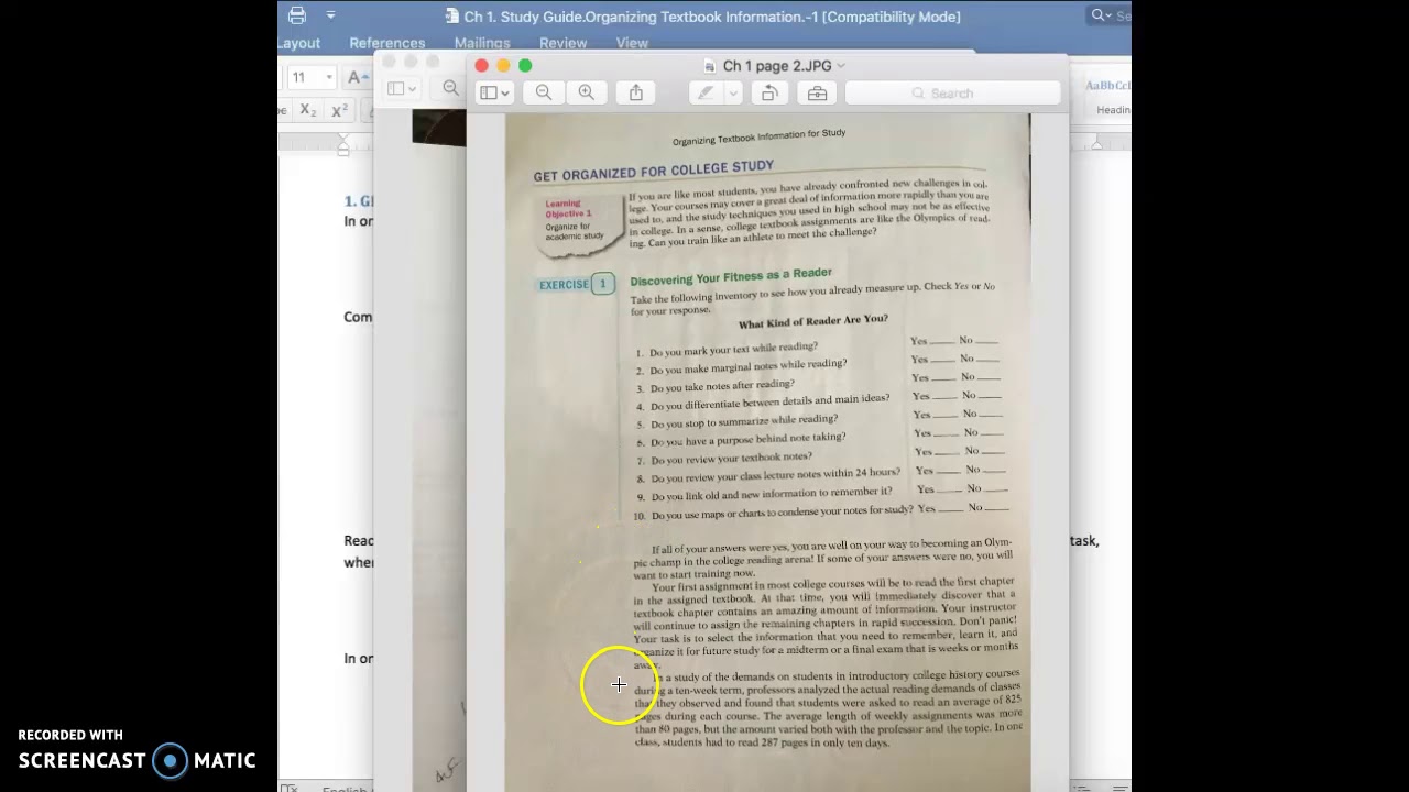 Chapter 1 Study Guide