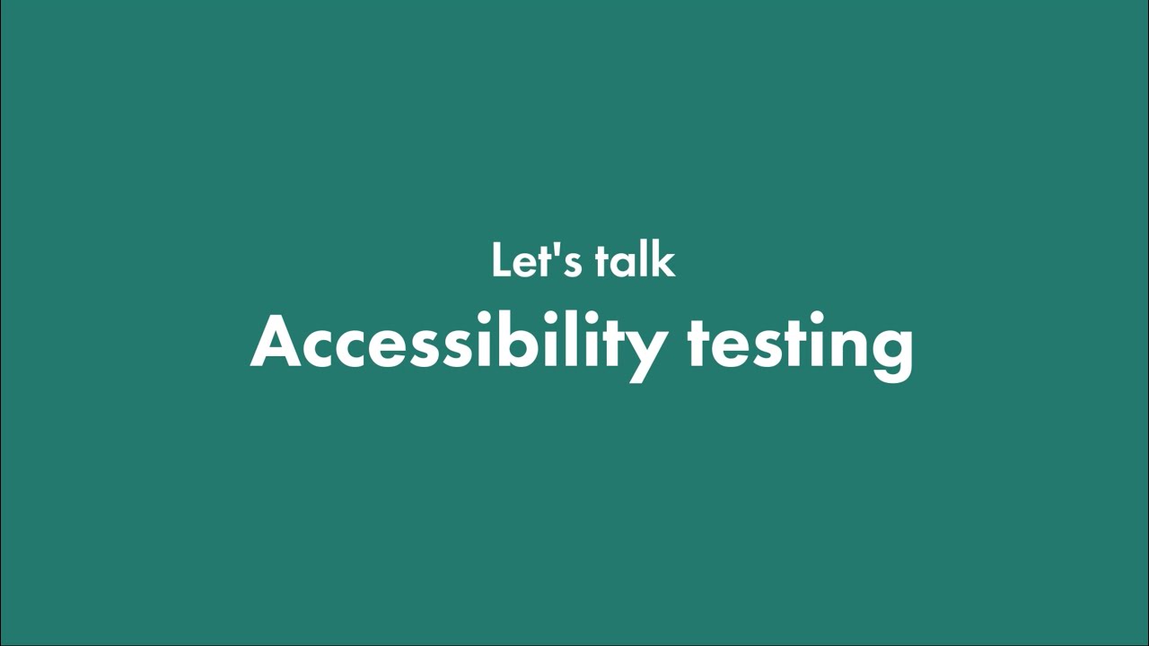Digital Accessibility Testing