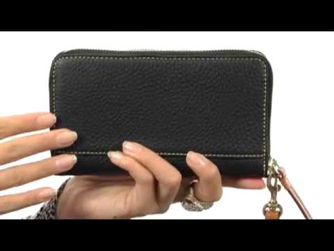 Dooney & Bourke Zip Around Credit Card Phone Wristlet SKU:#8263397