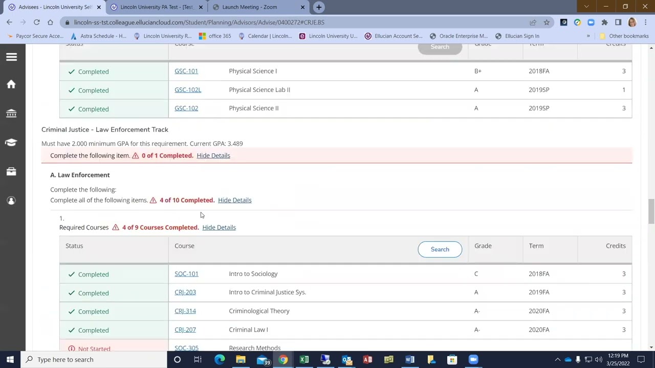 LU Self Service for Faculty Advisors