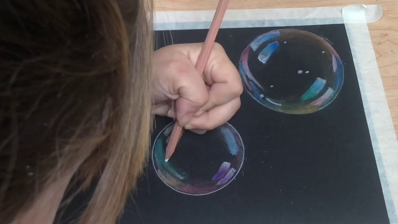 I followed a SuperRaeDizzle art tutorial, anyone can draw bubbles