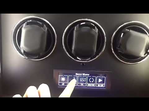 Luxury Automatic Watch Winder Safe Box with Mabuchi Motor LCD Touch