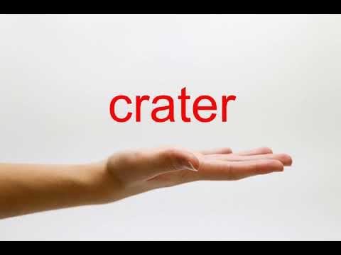 How to Pronounce crater - American English