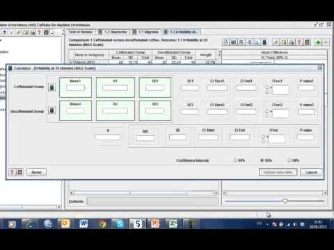 Using calculator for intervention review