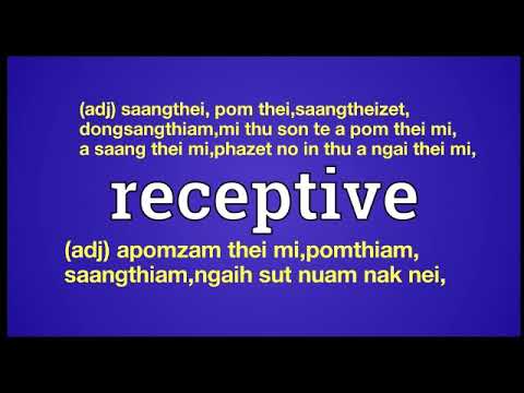 Receptive meaning in English Ngawn