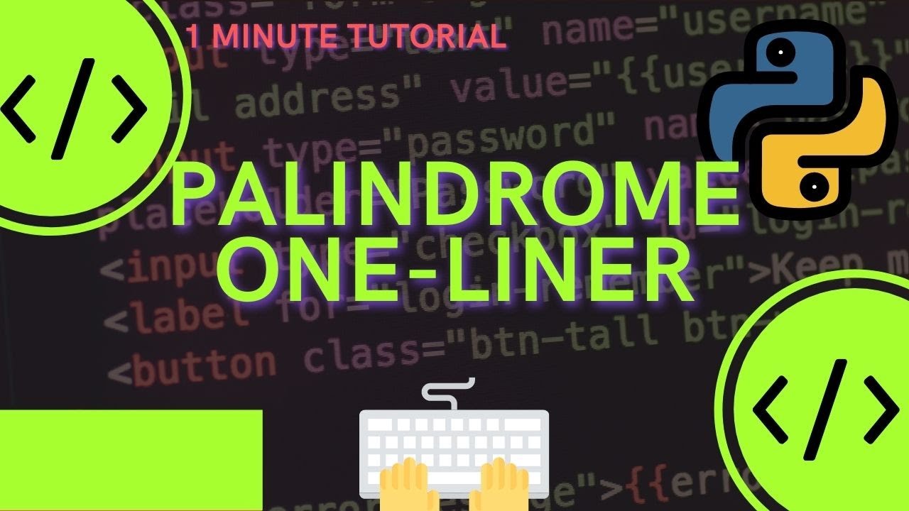 Interview Question: Palindrome Number In one line in Python #Shorts