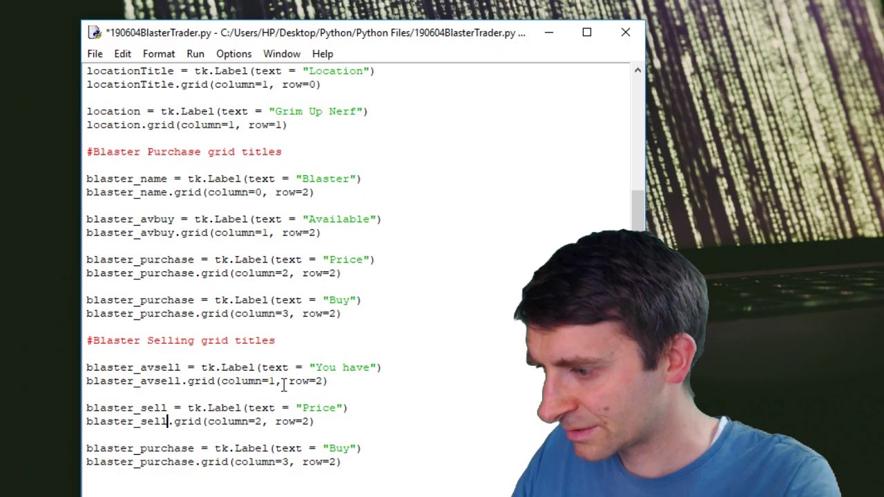 Code with Justajolt: Python Gui For Tkinter for a simple Game!