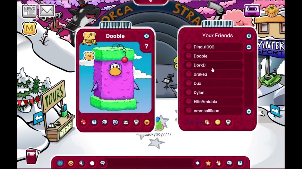 Club Penguin Forever - Inventory and Friends List (September 2022)