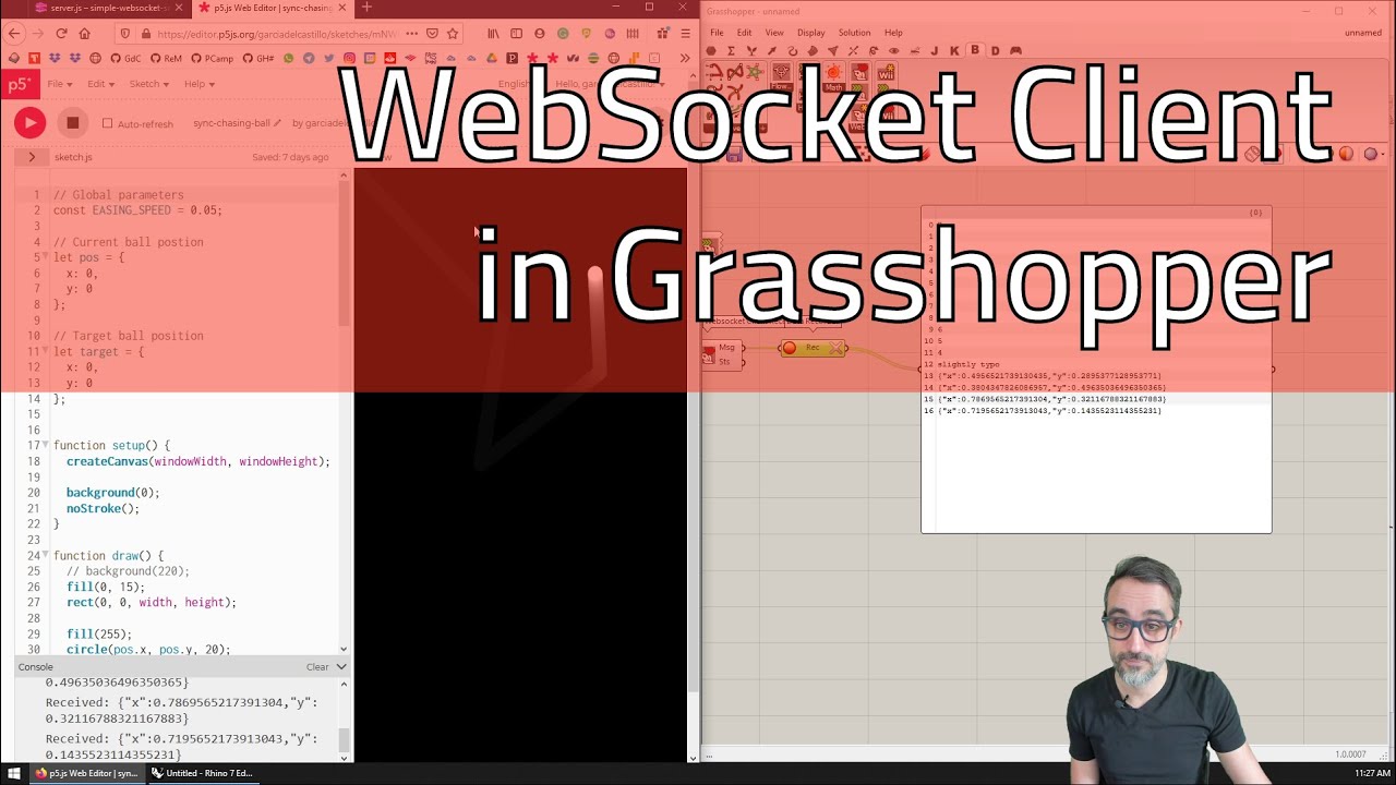 9.2 Programming a Simple WebSocket Client in Grasshopper - Fun with WebSockets!