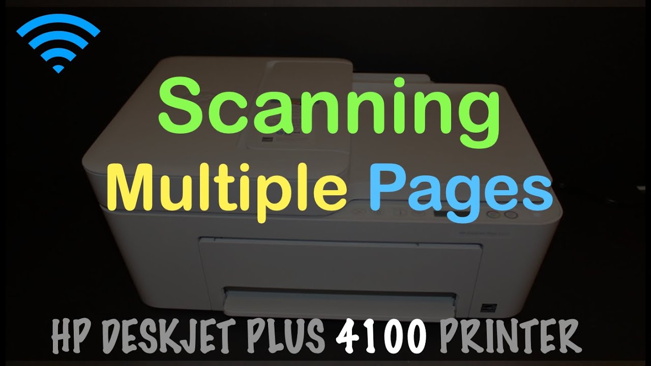 HP DeskJet Plus 4100 Scanning Multiple Pages as A single PDF File !!